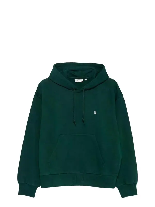 Carhartt Work In Progress Logo-embroidered Hoodie - Green