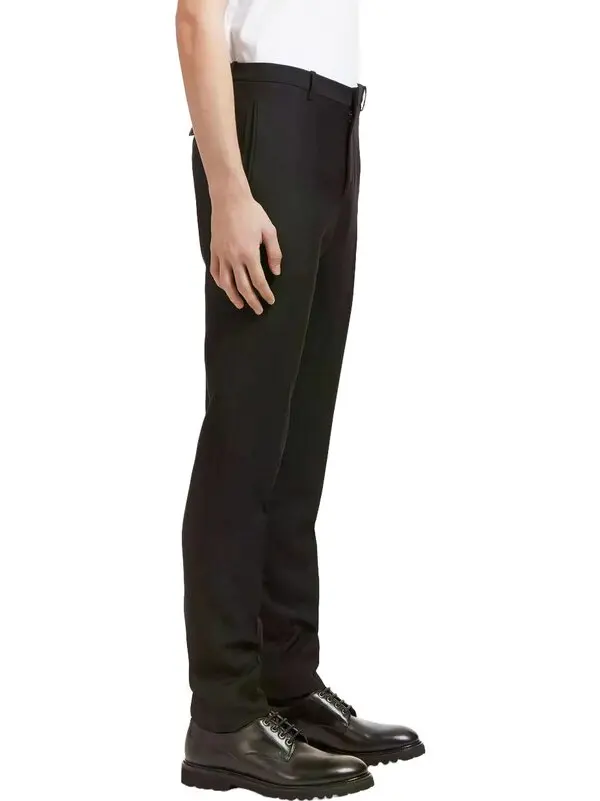 AIEZEN Wool-blend Tailored Trousers - Black