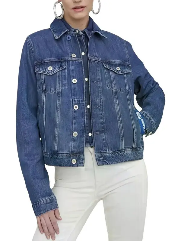 Karl Lagerfeld Logo-patch Denim Jacket - Blue