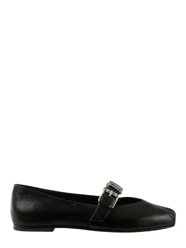 Ba&sh Cherkane Buckle Ballet Flats - Black