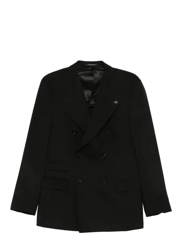 GABRIELE PASINI Structured Double-breasted Jacket - Black