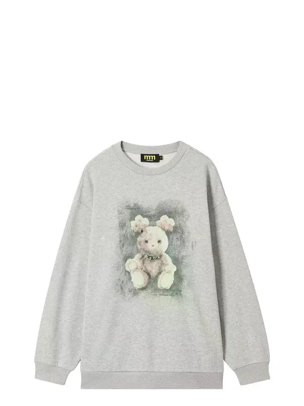 MINI CREAM Teddy-print Sweatshirt - Grey