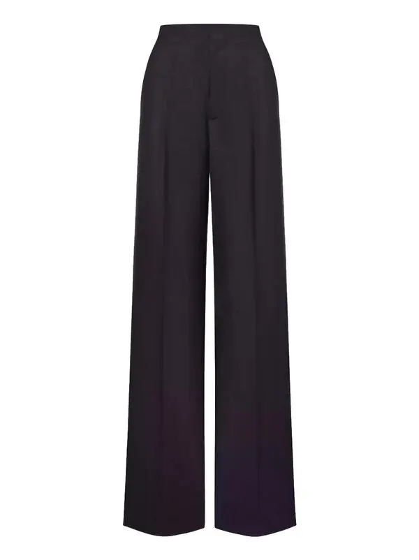Alberta Ferretti Pleated Trousers - Black