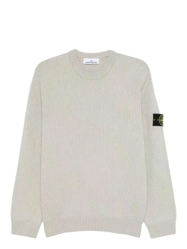 Stone Island Ribbed Crew-neck Sweater - Grey