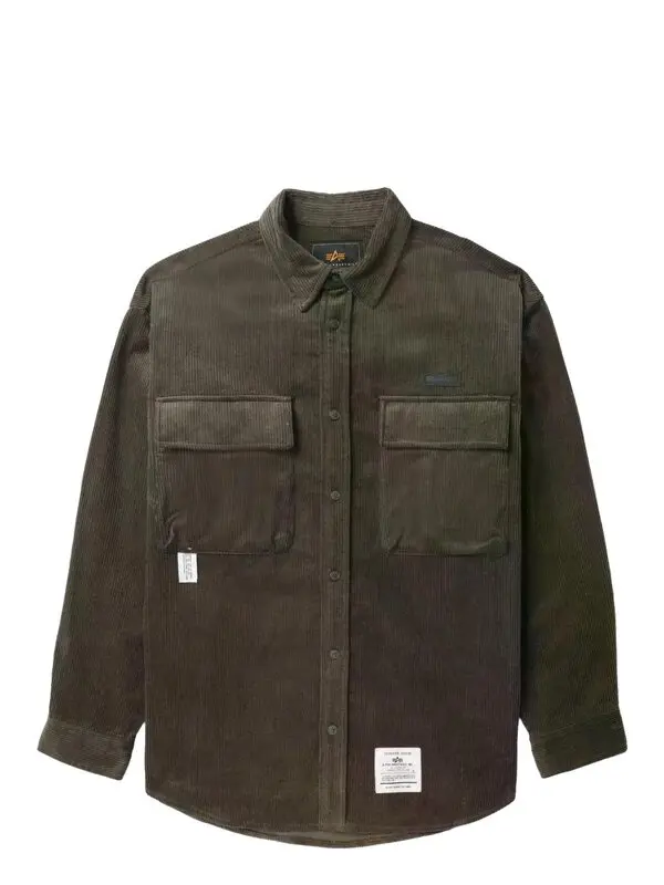 Alpha Industries Corduroy Pocket Shirt - Green