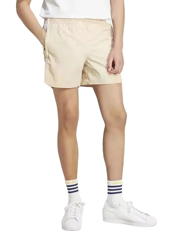 Adidas Three-stripe Shorts - Neutrals