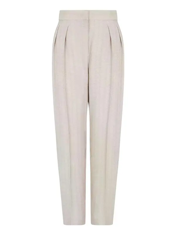Giorgio Armani Pleat Detailing Trousers - Grey