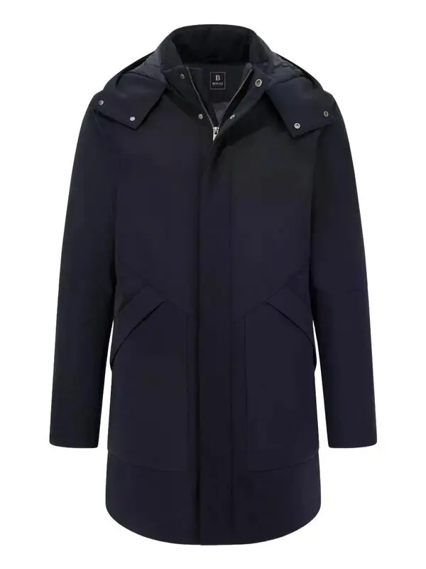 Boggi Milano Hooded Padded Parka - Blue