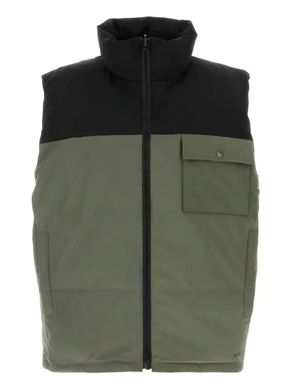 A.p.c. Two-tone Padded Jacket - Green