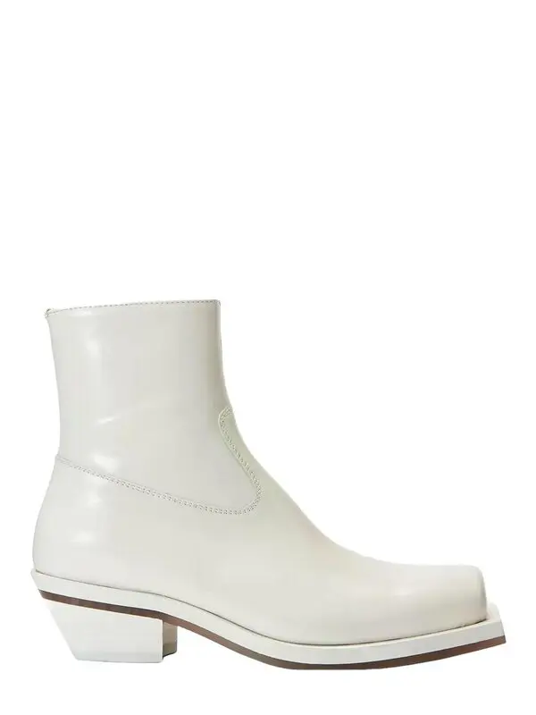 ION 60mm Square-toe Zip Boots - White