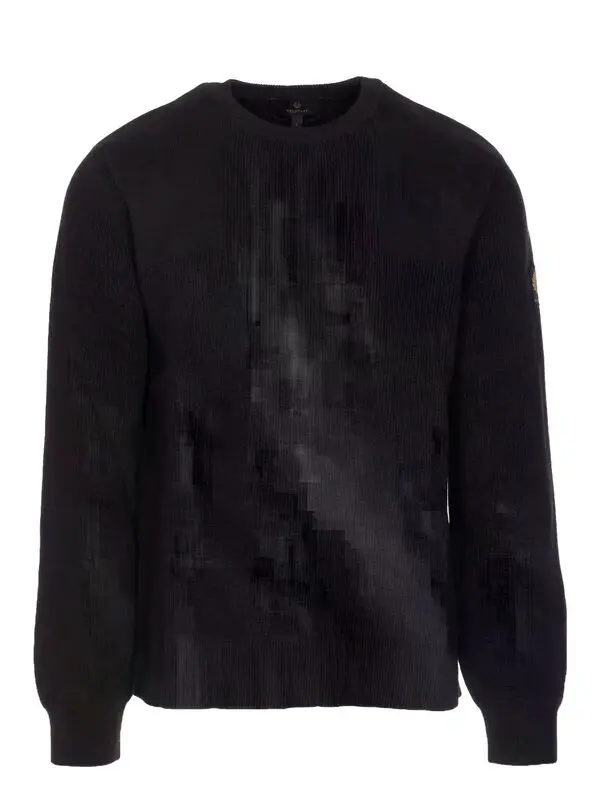 Belstaff Crew Neck Cotton Jumper - Black