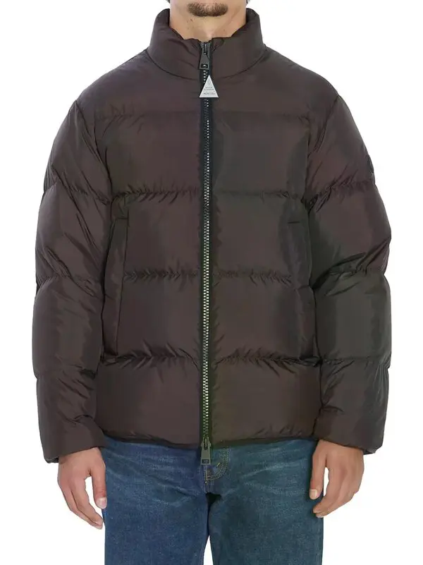 Moncler Logo-patch Padded Jacket - Brown