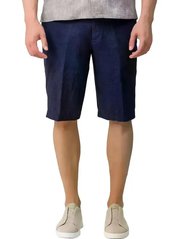 Zegna Linen Shorts - Blue