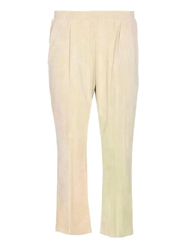 FAMILY FIRST Elastic-waist Corduroy Trousers - Neutrals