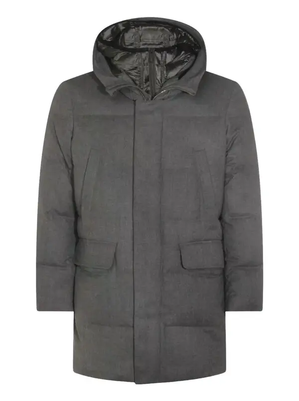 MONTECORE Hooded Quilted Coat - Grey