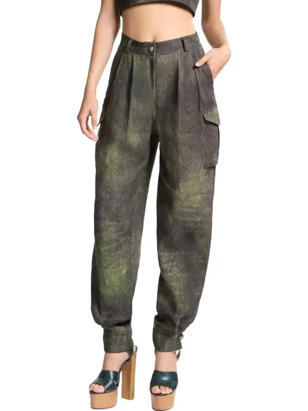 Elie Saab Cargo Trousers - Green