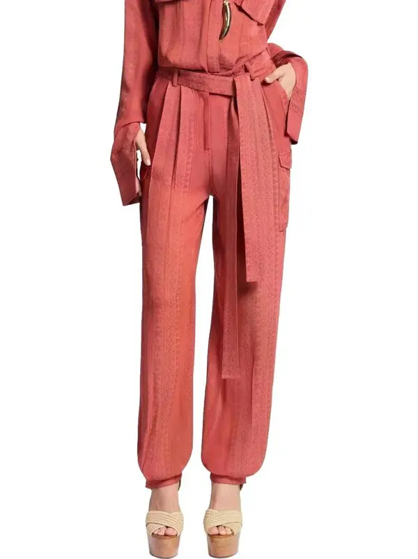 Elie Saab Cargo-pocket Belted Trousers - Pink