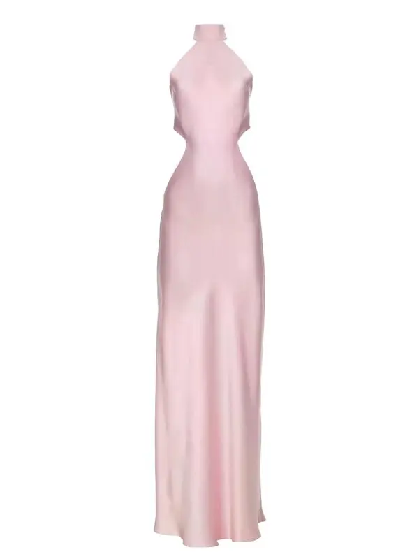 IL VOLO Amina High-neck Cut-out Dress - Pink