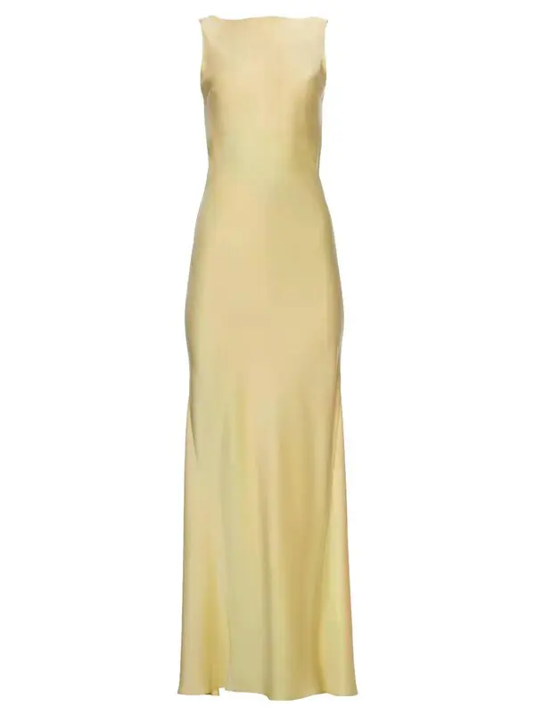 IL VOLO Daria Cowl-back Slip Dress - Yellow