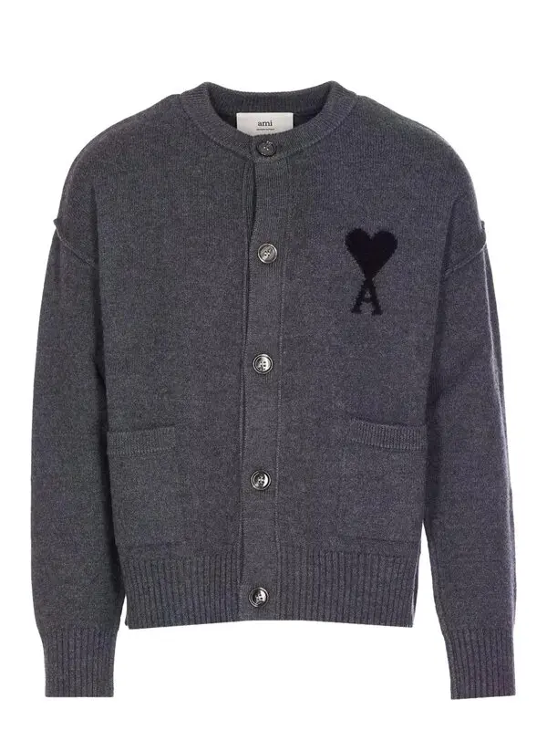 Ami De Coeur Button-up Cardigan - Grey