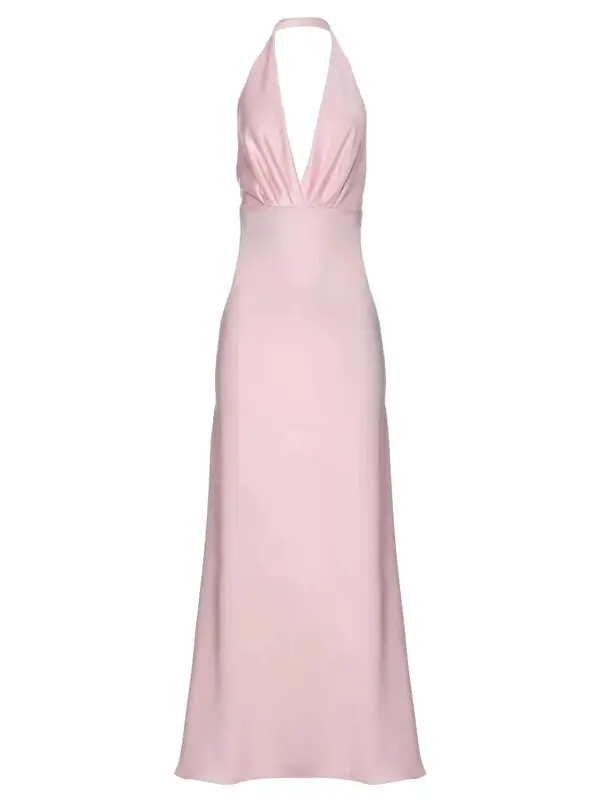 IL VOLO Belle Halterneck Draped Dress - Pink