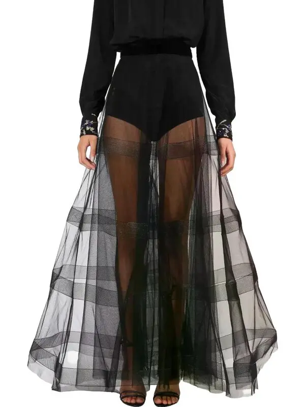 LETHICIA BRONSTEIN Layered Tulle Skirt - Black