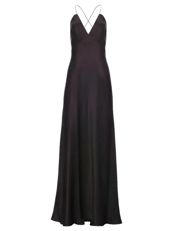 IL VOLO Muse Spaghetti-strap Bias-cut Dress - Black