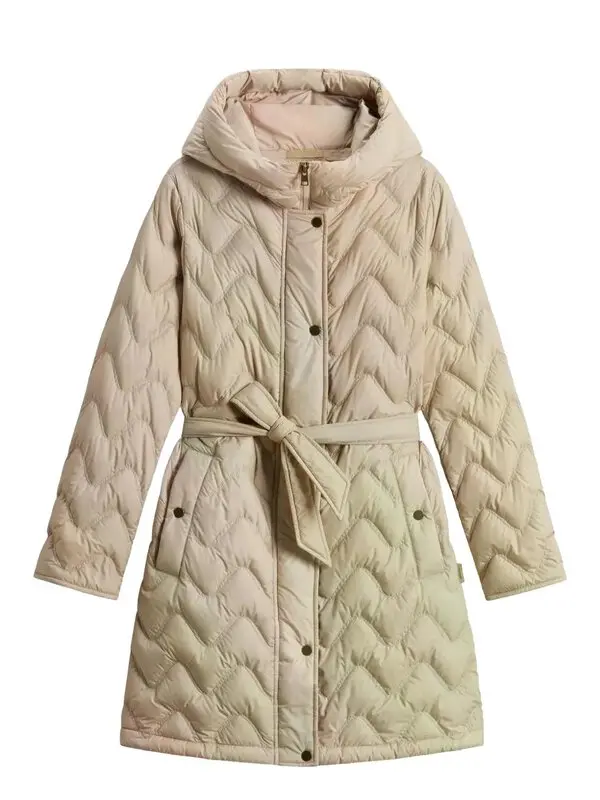Woolrich Quilted Hooded Parka - Neutrals