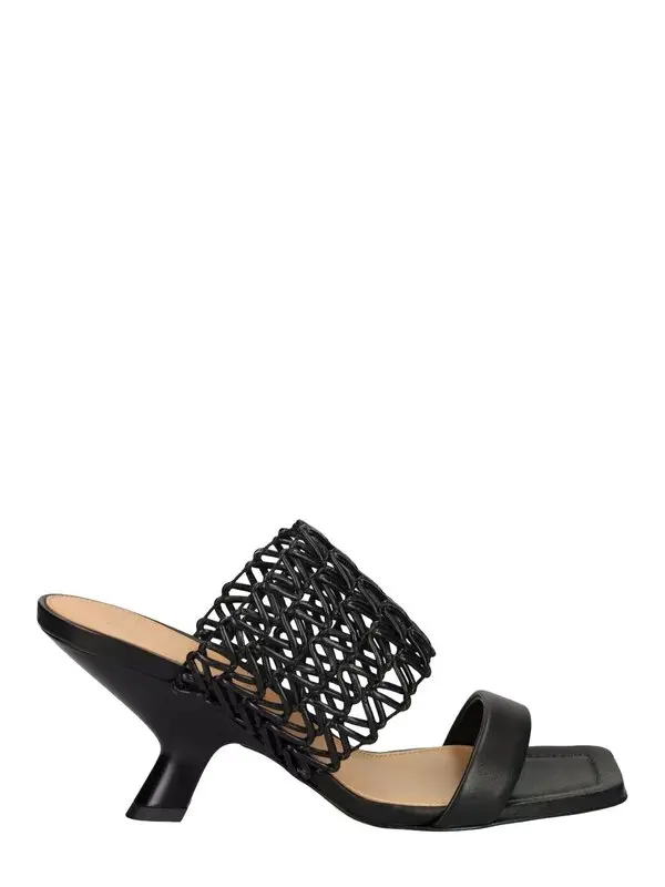 CHANTAL Square-toe Sandals - Black
