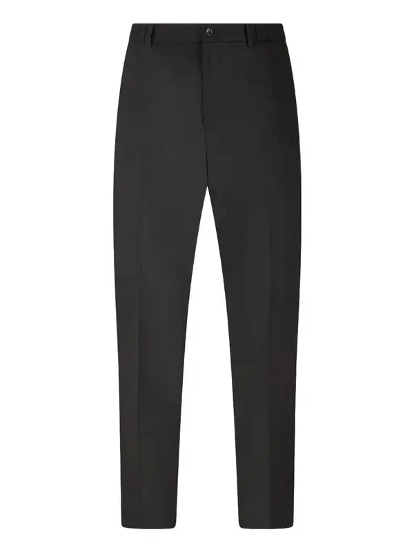 Tagliatore Straight-leg Wool Trousers - Black