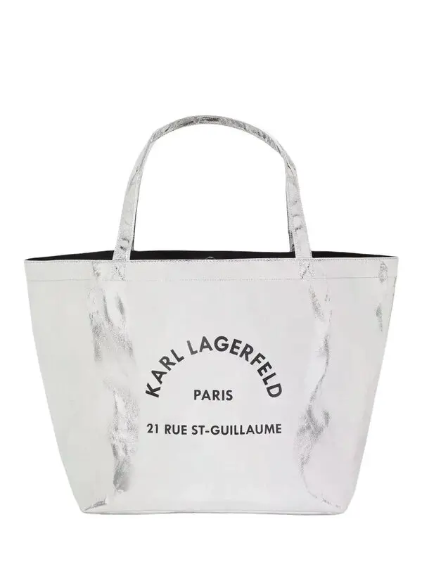 Karl Lagerfeld Large Rue St-guillaume Tote Bag - Grey