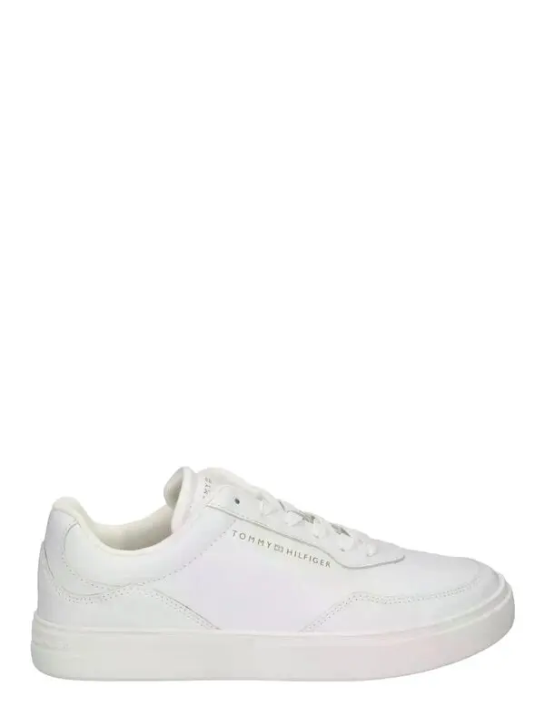 Tommy Hilfiger Leather Lace-up Sneakers - White