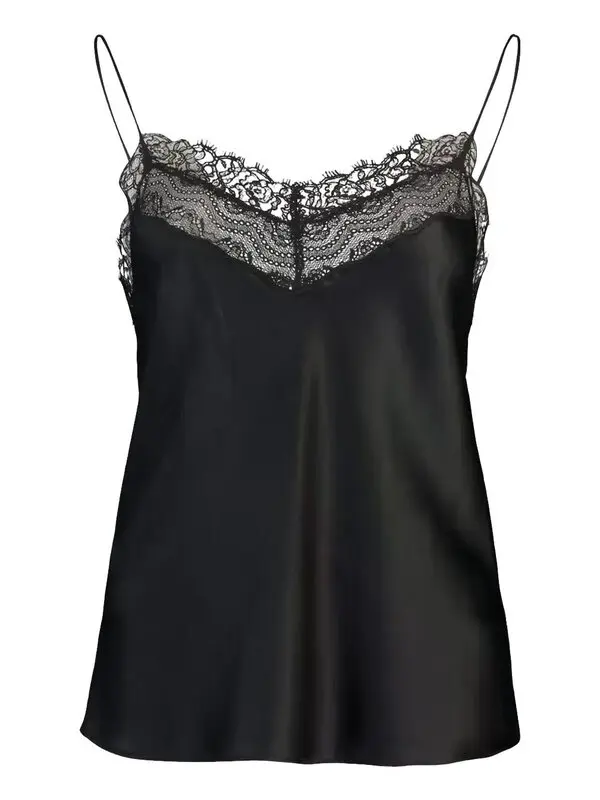 Simkhai Esme Lace-trimmed Tank Top - Black
