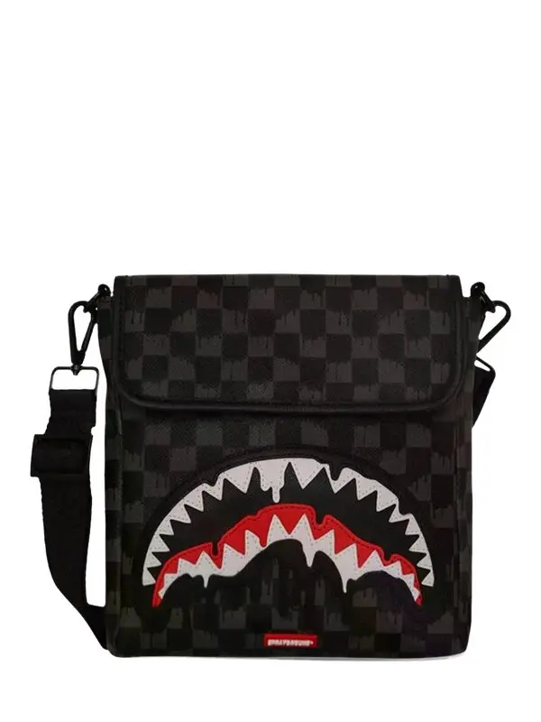 SPRAYGROUND Checkered Shoulder Bag - Black