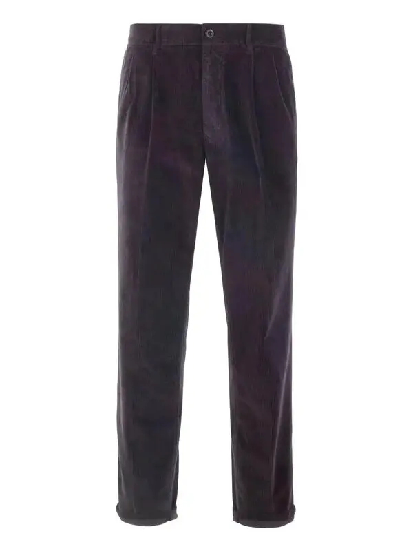 Incotex Straight-leg Corduroy Trousers - Purple