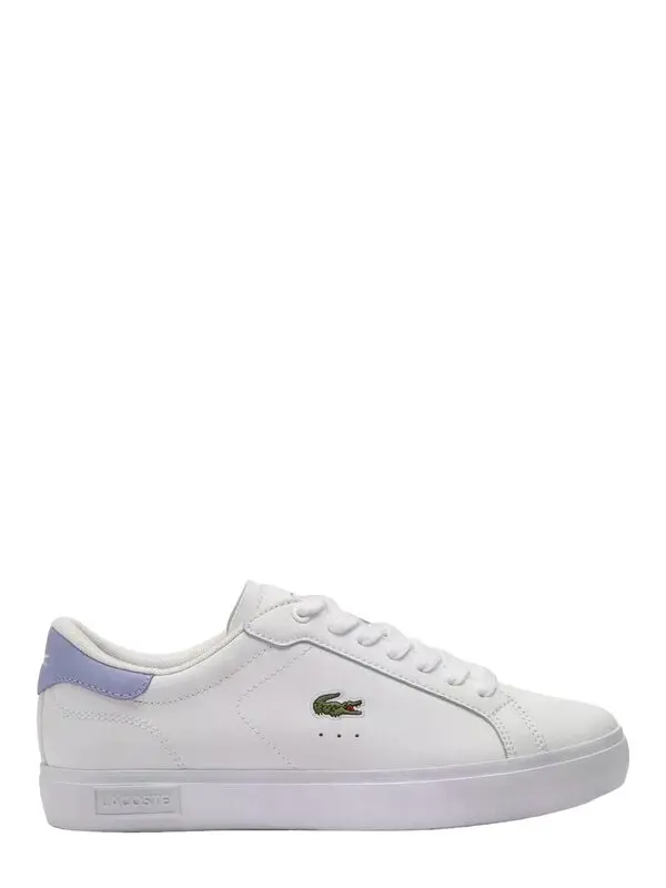 Lacoste Powercourt Crocodile-embroidered Sneakers - White