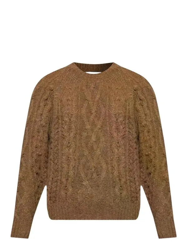 MARANT ETOILE Cable-knit Sweater - Brown