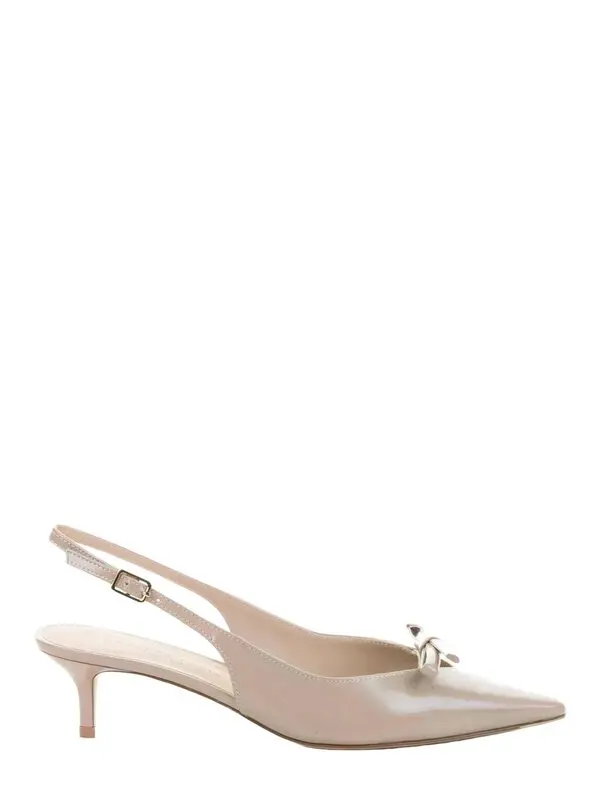 Roberto Festa Senya Bow-detail Slingback Pumps - Neutrals