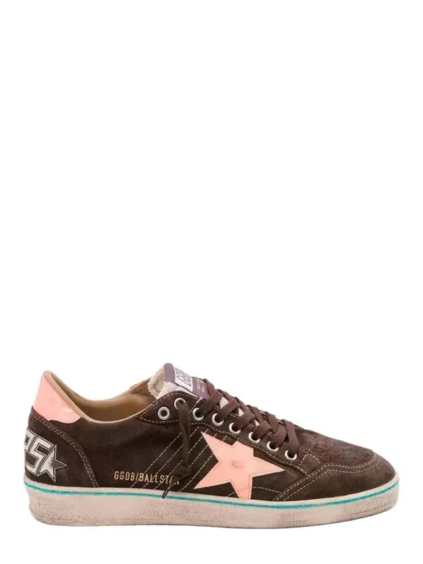 GOLDEN GOOSE Star-applique Suede Sneakers - Brown