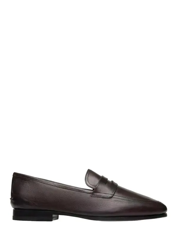 Bally Plume Penny-strap Leather Loafers - Brown