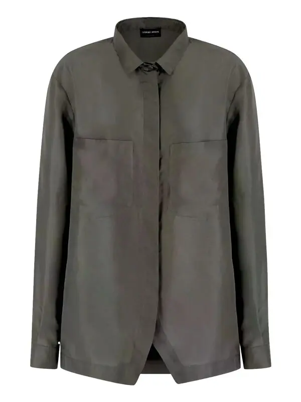 Giorgio Armani Patch Pocket Shirt - Green