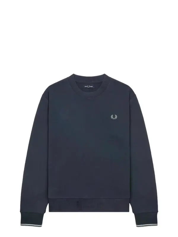 Fred Perry Crew-neck Long-sleeve Sweatshirt - Blue