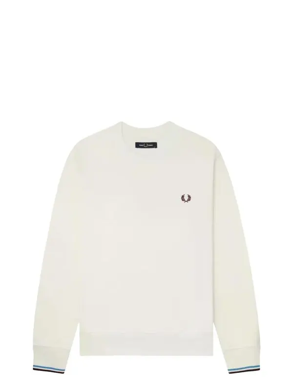 Fred Perry Embroidered Sweatshirt - Neutrals