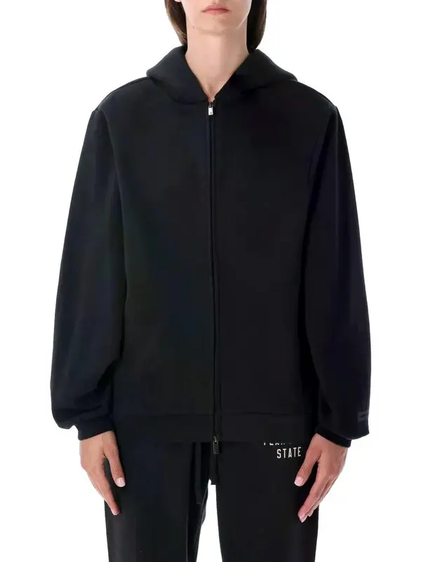 Fear Of God Zip-up Hoodie - Black