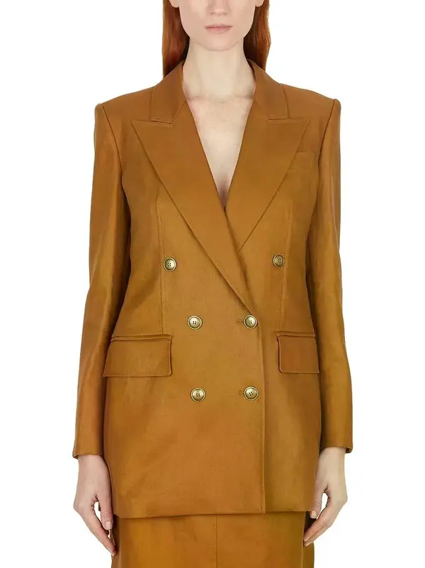 Max Mara Double-breasted Blazer - Brown