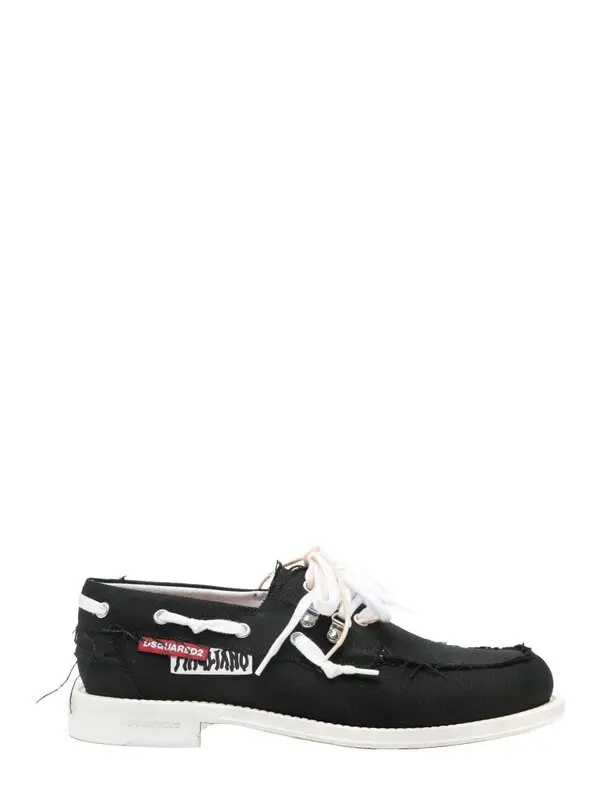 Dsquared2 X Magliano Boat Shoes - Black