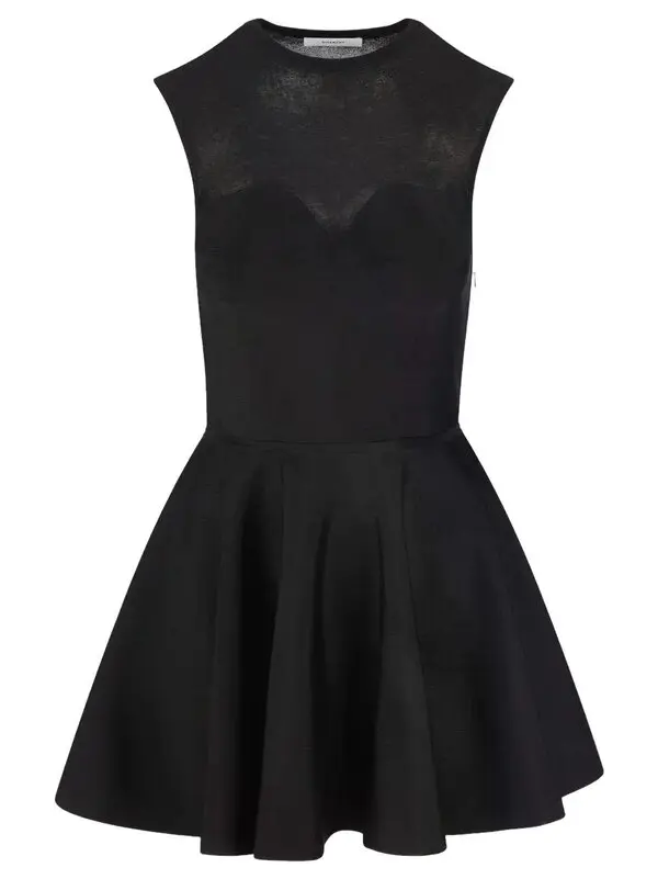 Givenchy Sleeveless Flared Dress - Black