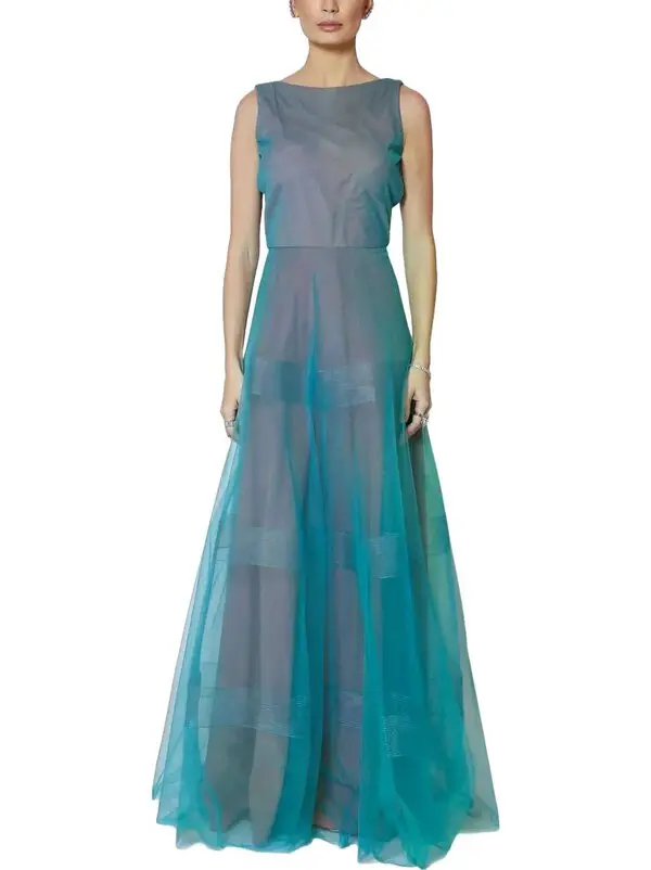 LETHICIA BRONSTEIN Thais Tulle Gown - Green