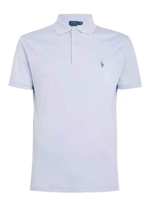 Polo Ralph Lauren Embroidered-logo Polo Shirt - Blue