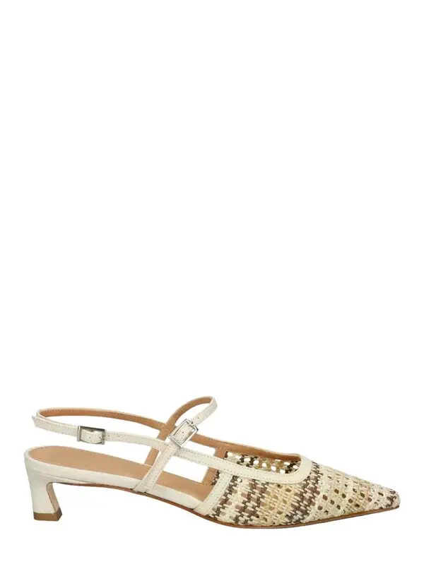 CHANTAL Woven Slingback Pumps - Neutrals